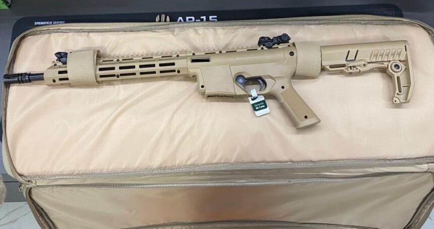 Rifle CBC Delta .22LR -Cano 14.5″ Oxidado – Coronha Tan - Shadow Fire Arms